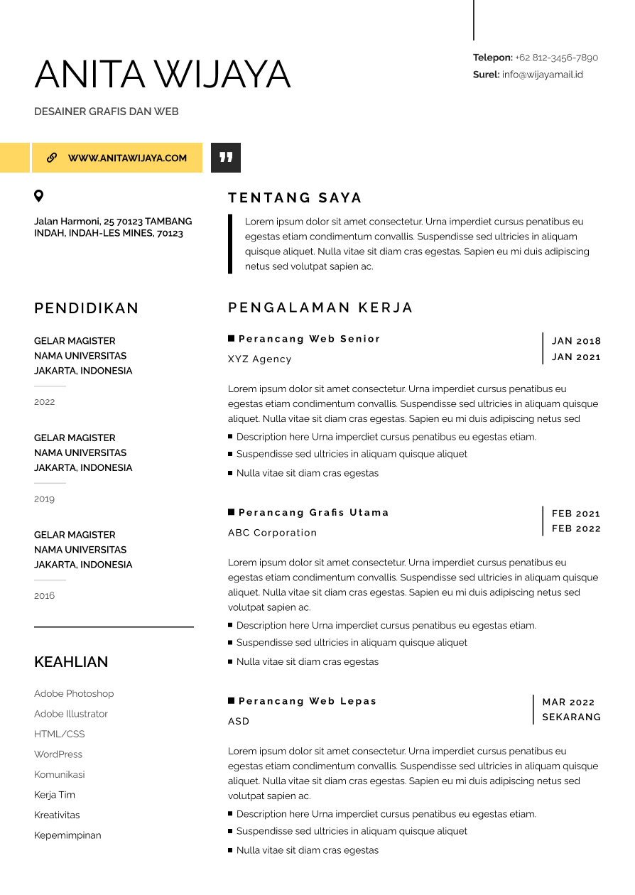 Best Online CV/Resume Builder - Elegantcv