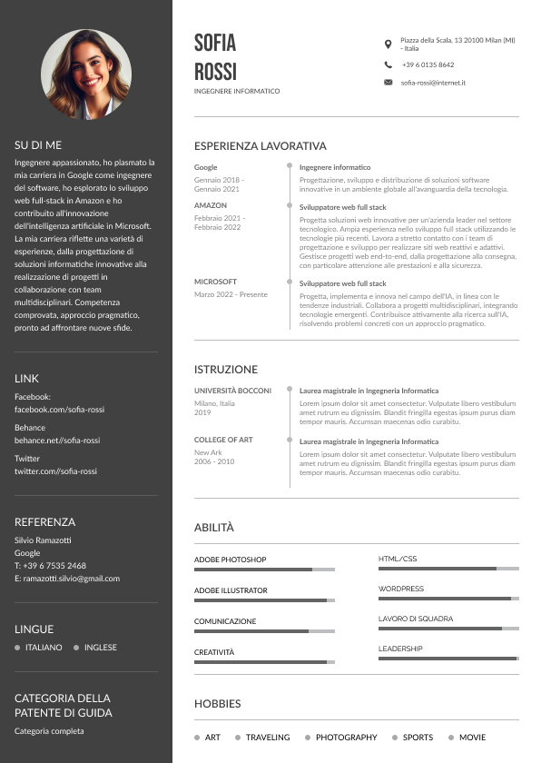 CV Lite - Il costruttore di CV numero 1 online